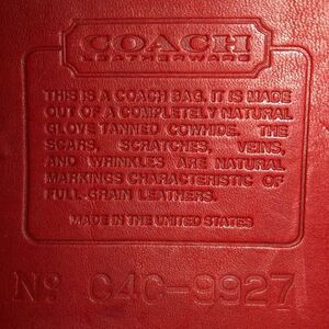 Coach | Bags | Vintage Coach Willis Red Glove Tanned Leather Turn Lock ...